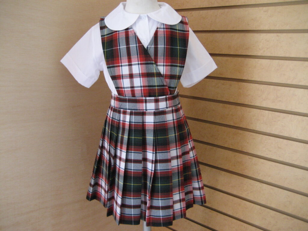 LINUS PLAID JUMPER GRADES PRE K-4TH – Michael’s School Uniforms
